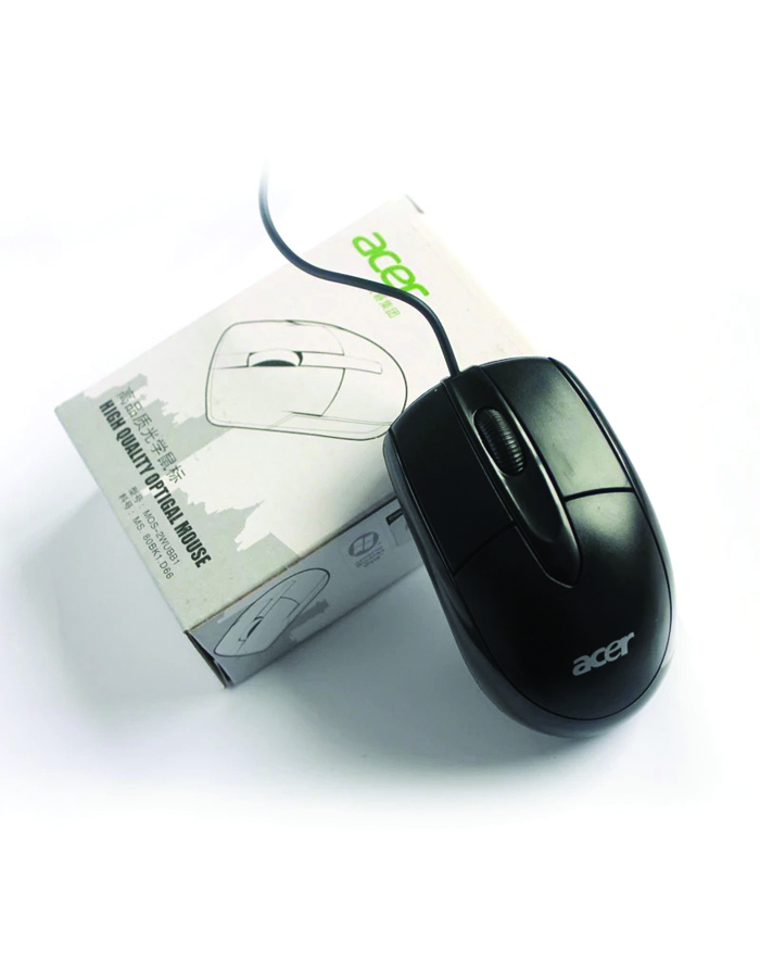PACER | MOUSE USB BRAND PREMIUM ACER (COLOUR BLACK) - SWALAYAN KOMPUTER