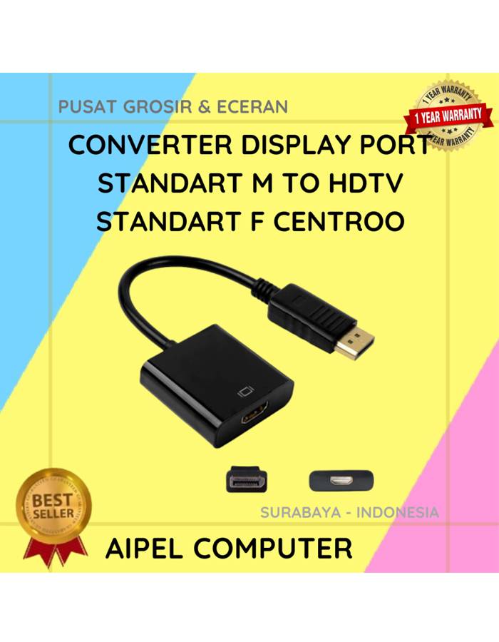 DPSH | CONVERTER DISPLAY PORT STANDART MALE TO HDTV STANDART FEMALE ...