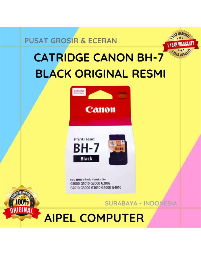 BH7 | CATRIDGE CANON BH-7 BLACK ORIGINAL 100% - SWALAYAN KOMPUTER