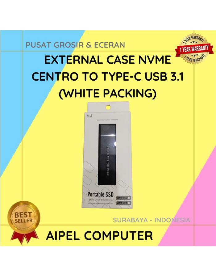 C01 | EXTERNAL CASE NVME CENTRO TO TYPE-C USB 3.1 / USB 3.1 TO NVME SSD ...